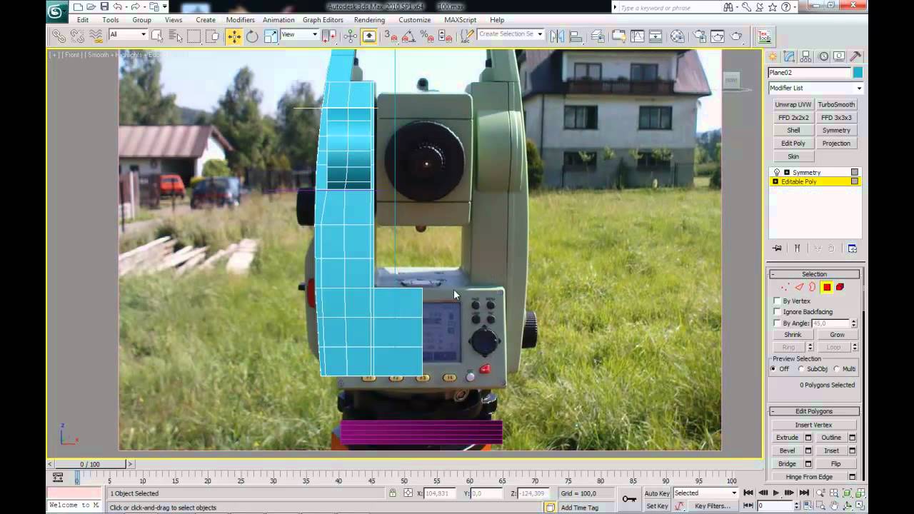 Total Station modeling in 3d max (part 1) - YouTube