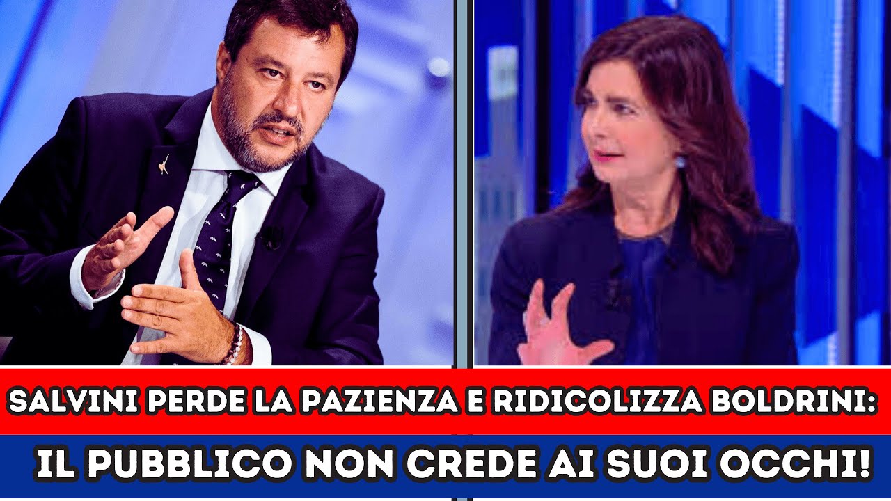 Matteo Salvini asfalta Laura Boldrini in diretta: una lezione brutale ...