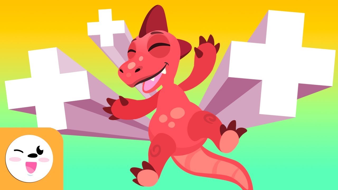 Additions pour enfants - Apprends à additionner avec des dinosaures ...