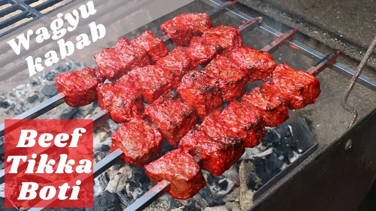 Beef Boti Kabab Recipe ( Wagyu Beef ) - YouTube