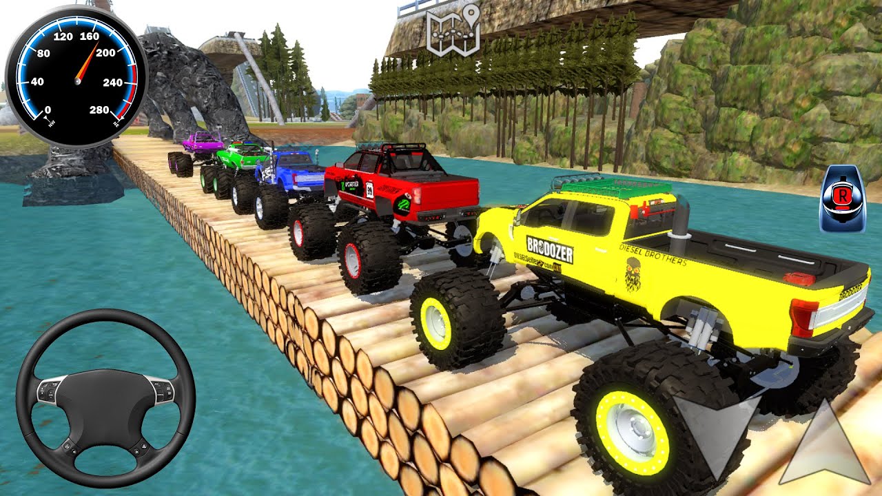 Monster Trucks Mega Ramp Racing - Impossible Off-Road Car Stunts ...