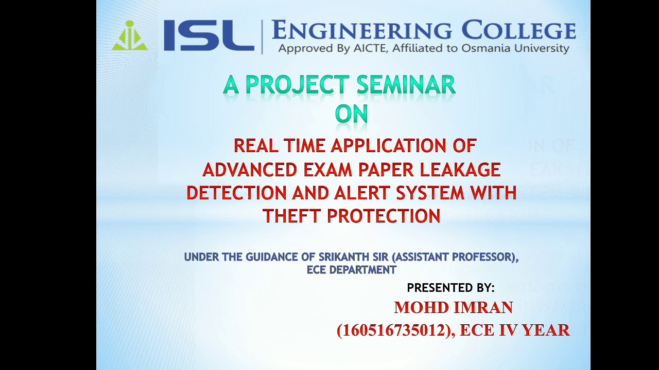 Final Year Major Project Presentation Video - YouTube