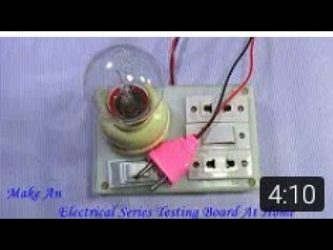 How to make series testing lamp - YouTube