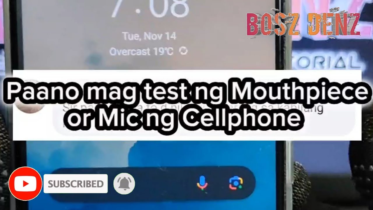Paano mag test ng Mouthpiece or Mic ng Cellphone - YouTube