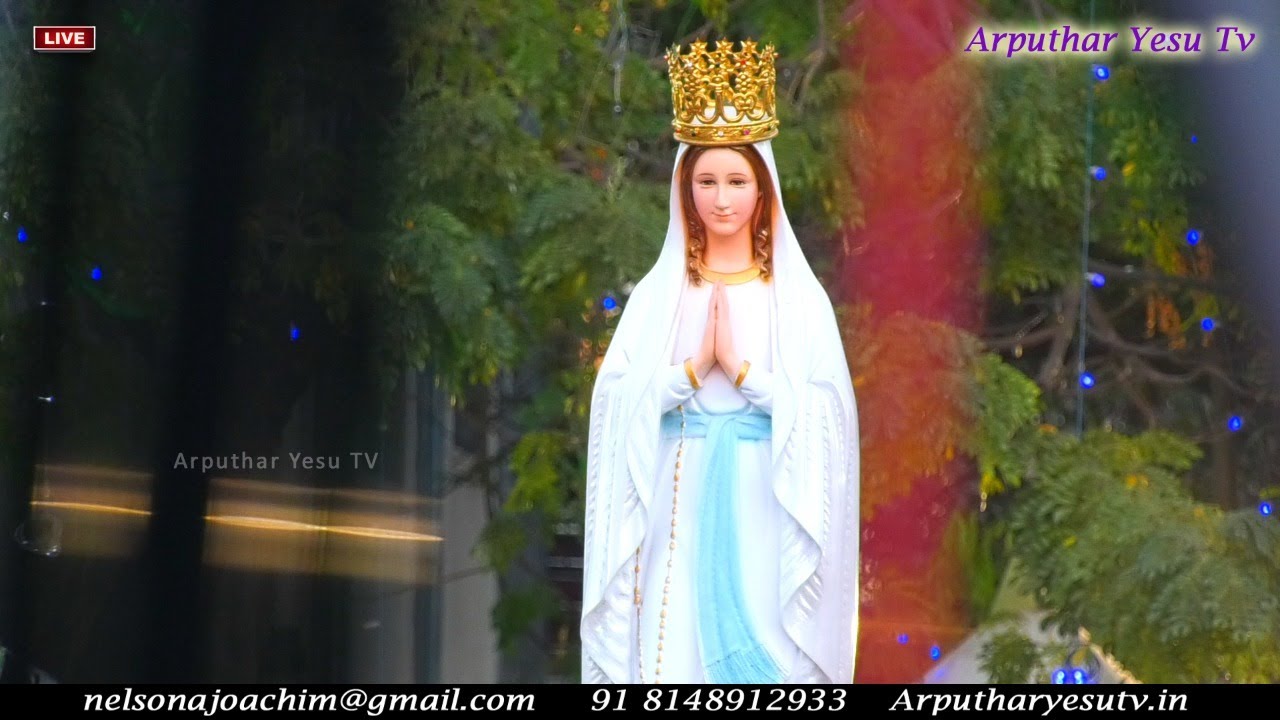 🔴LIVE 2021 Annual Feast Mass of Our Lady of Lourdes Shrine, Perambur 14 ...