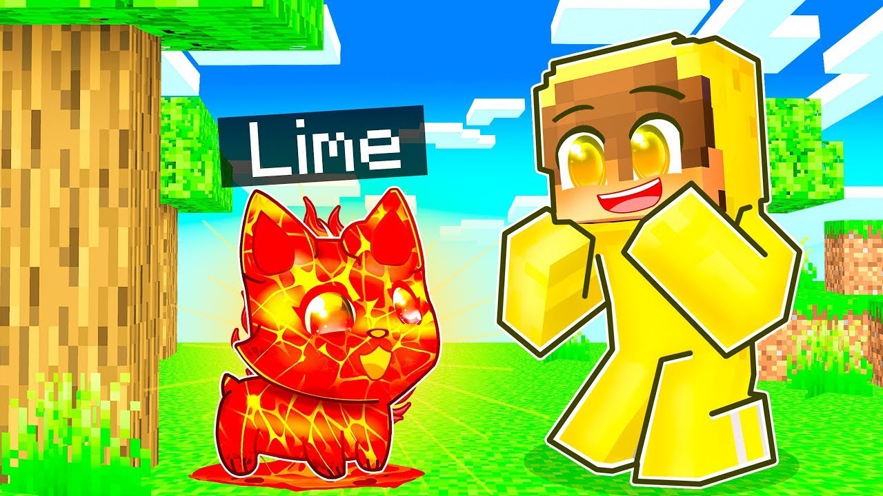 Playing Minecraft as a HELPFUL Lava Puppy! - YouTube