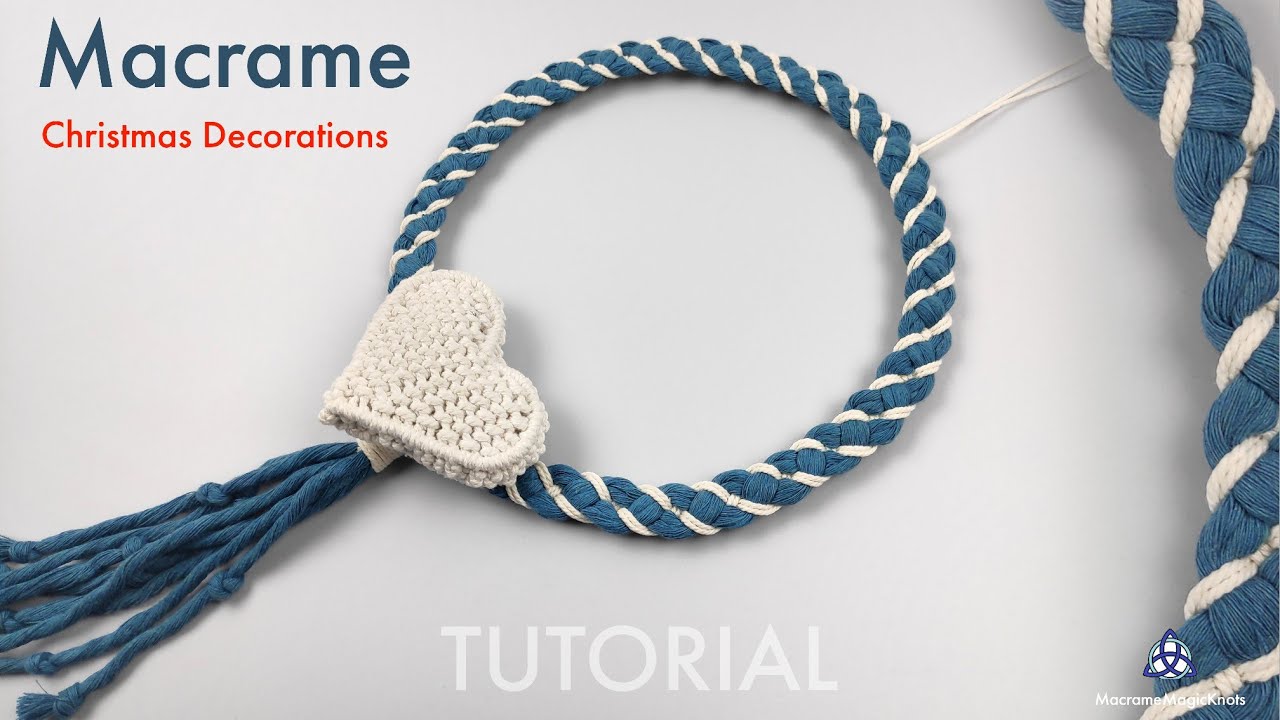 MACRAME CHRISTMAS WREATH TUTORIAL | Wall Hanging Christmas Decoration ...