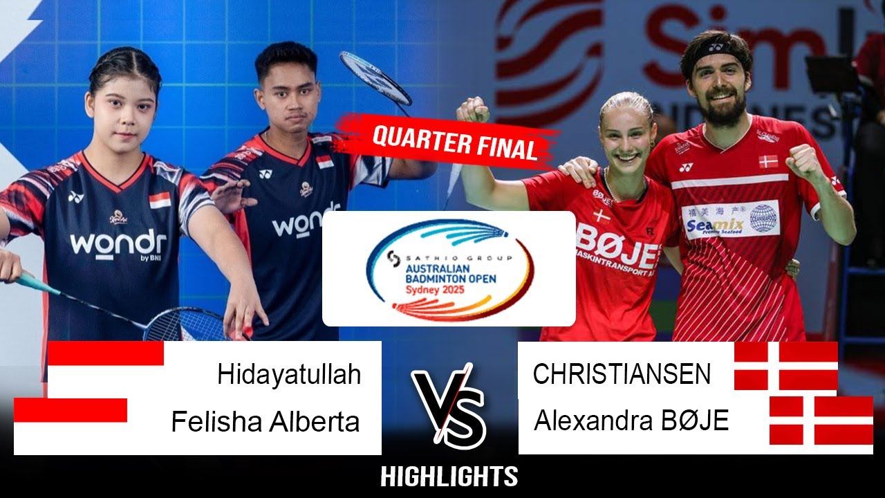 Quarter final - Hidayatullah/Pasaribu (INA) Vs Christiansen/BØJE (DEN ...