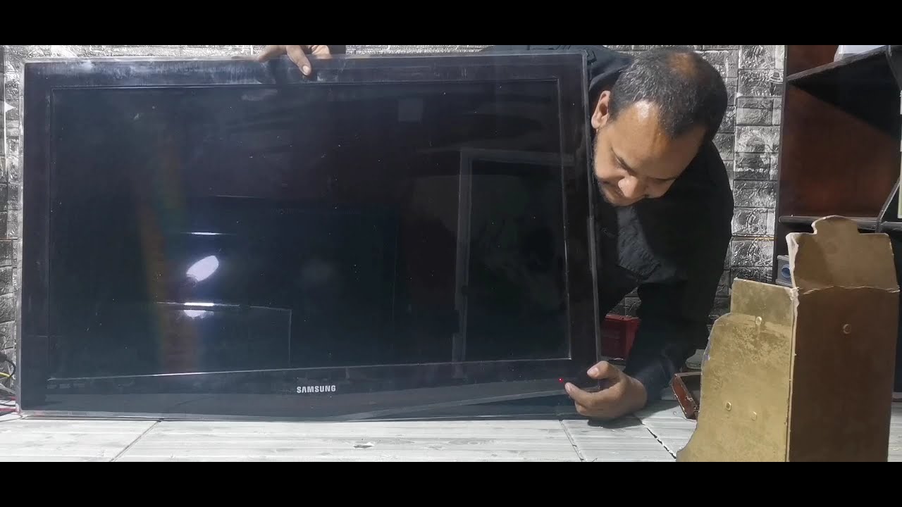 إصلاح عطل بانل شاشه سامسونج 40 بوصه Youtube