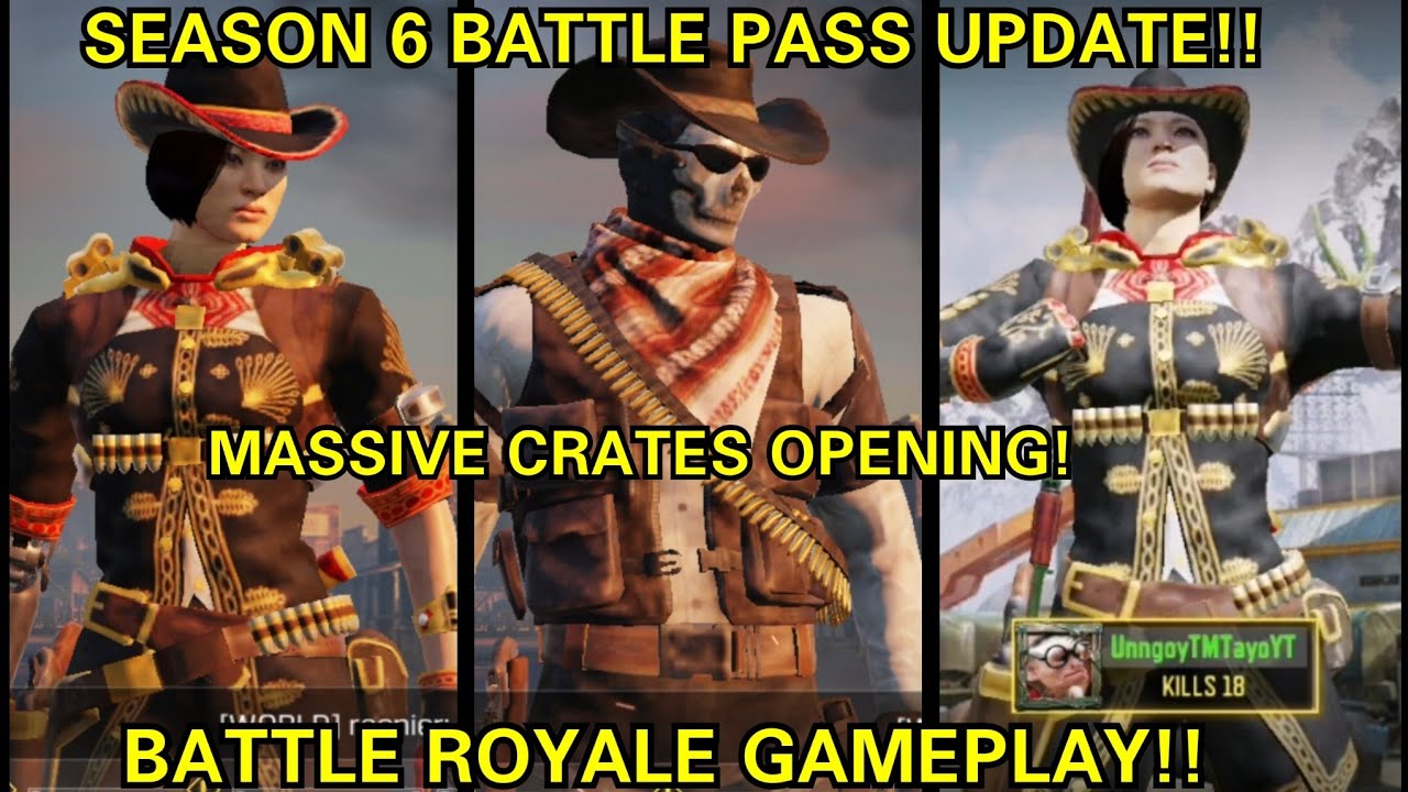 CALL OF DUTY MOBILE SEASON 6 BATTLE PASS + SEASON 5 CRATES OPENING ...