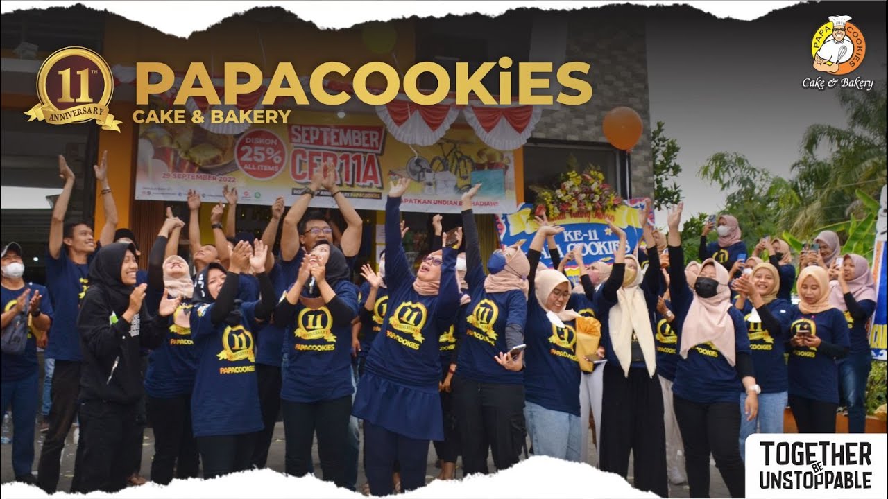 11TH ANNIVERSARY PAPA COOKIES CAKE & BAKERY : TOGETHER BE UNSTOPABLE ...