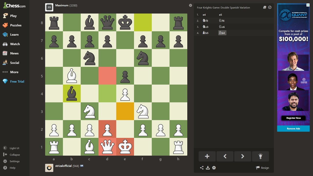 a 500 elo player strategies to beat the maximum chess.com bot (3200 ...
