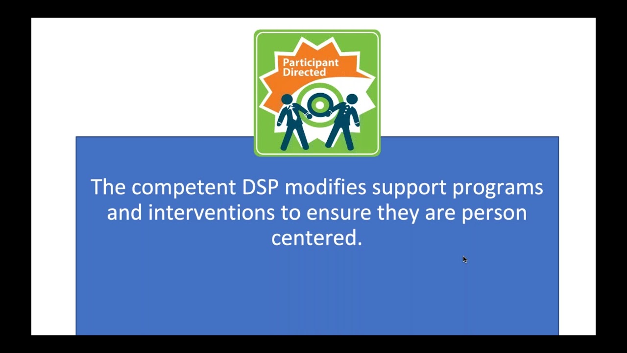NADSP Competency Webinar: Person Centered Supports - YouTube