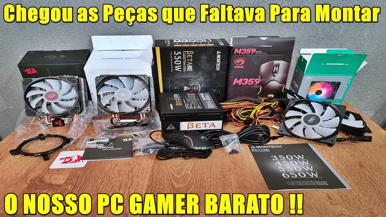 Chegou as Peças Para Montar O NOSSO PC GAMER BARATO !! - YouTube