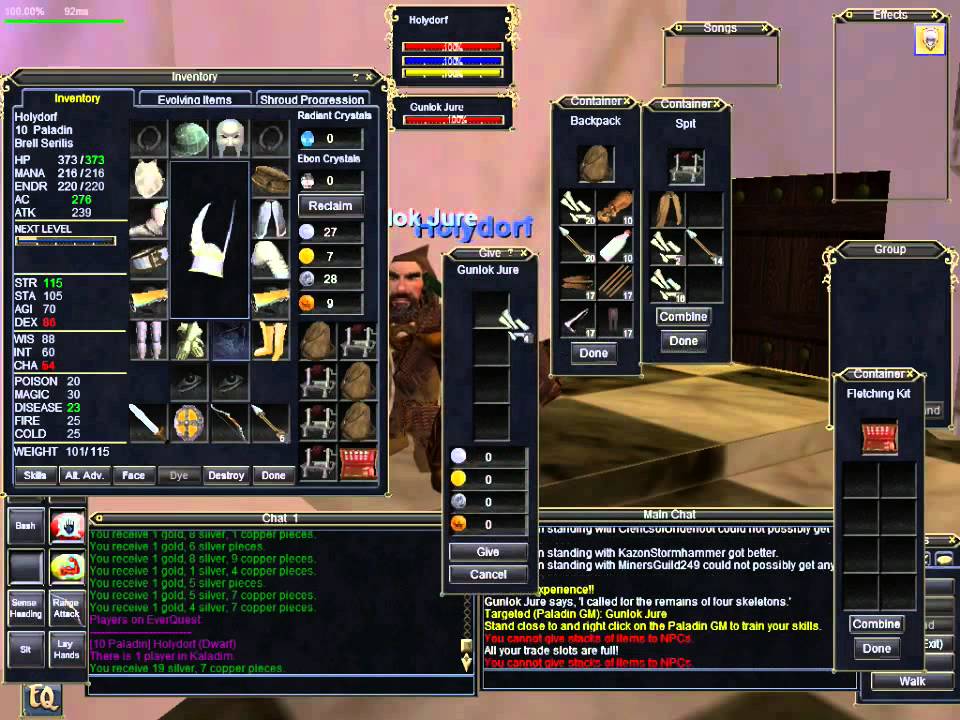 EverQuest Project 1999 Kaladim Bonechip Quest Paladin Guild - YouTube