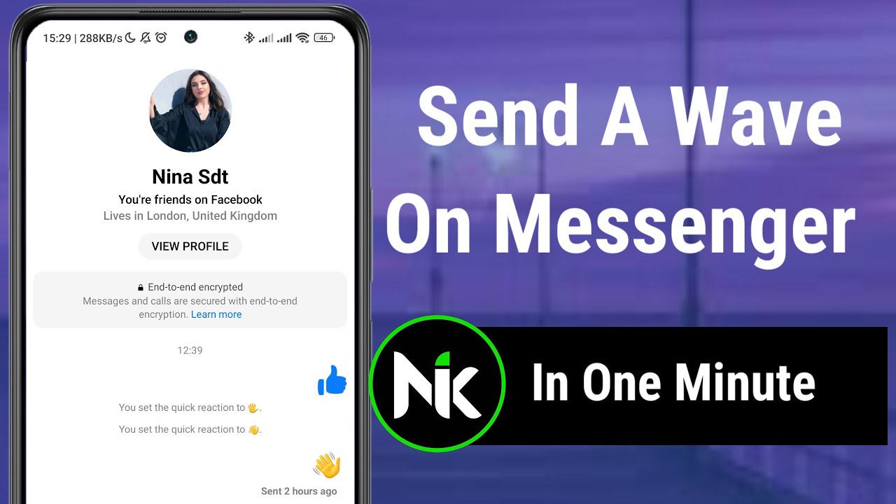 How To Send A Wave On Facebook Messenger 2024 - YouTube