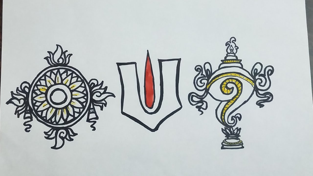 sanku chakra rangoli - YouTube