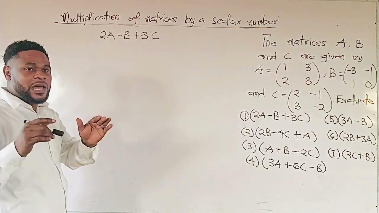 ADDITION AND SUBTRACTION OF MATRIX (PART 1) - YouTube