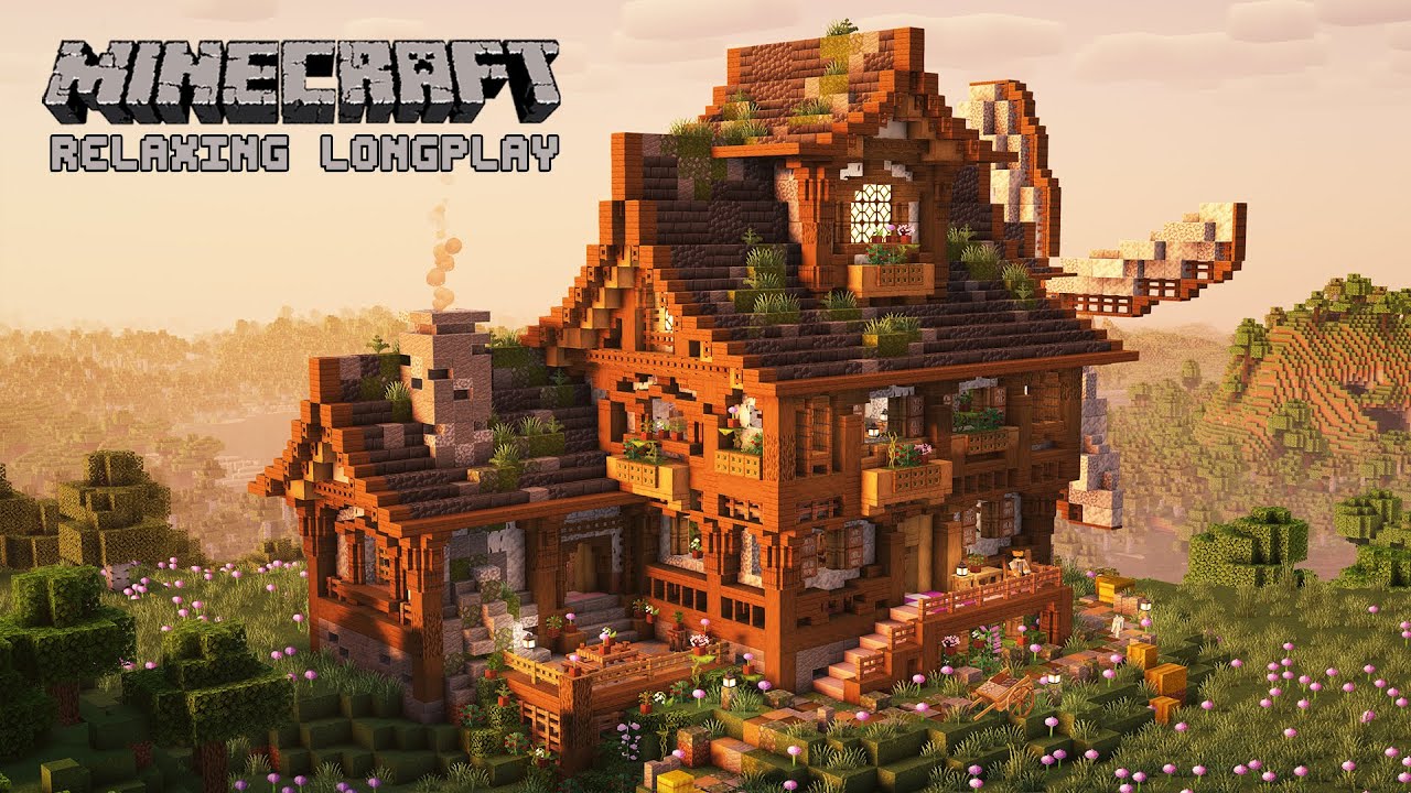 We Built a Flower Hill Cottage - Minecraft Relaxing Longplay (No ...