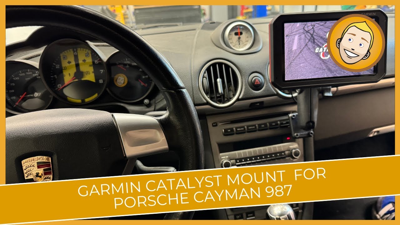 Garmin Catalyst Installation and Mount in a Porsche Cayman 987 - YouTube