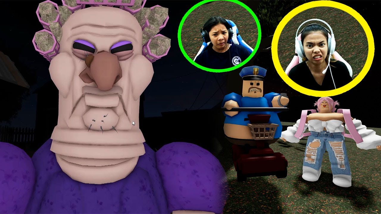 ภารกิจ!! วิ่งหนีคุณยายจอมโหด Roblox Grumpy gran Scary Obby (แป้ง แยมโรล ...