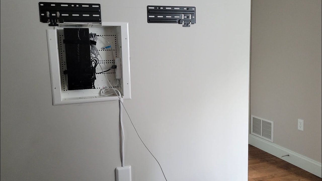 Hiding the Samsung "One connect" unit in the wall - YouTube