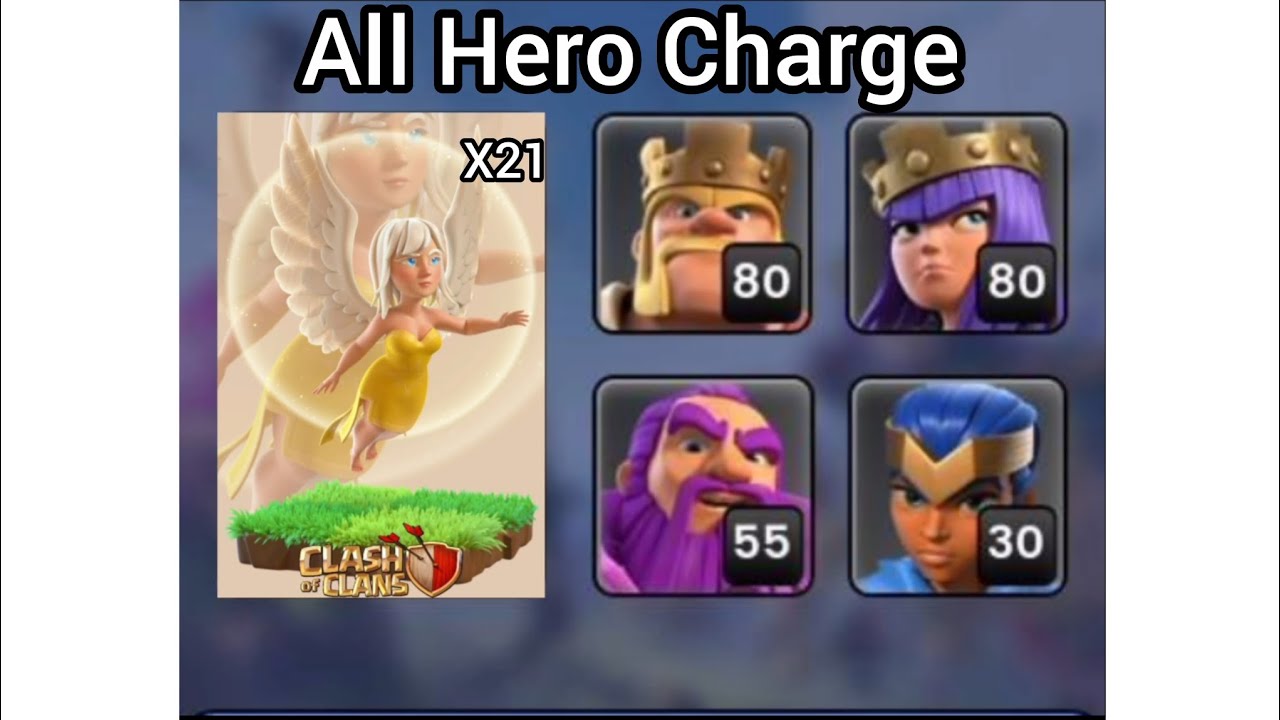 All Hero Charge Challenge ||Clash of Clans||🔥! - YouTube
