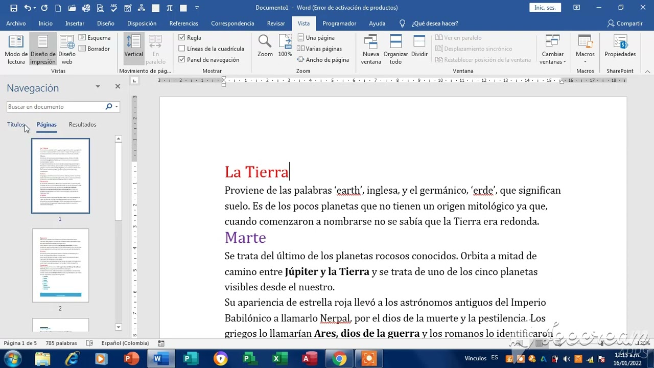 PANEL DE NAVEGACION EN WORD - YouTube