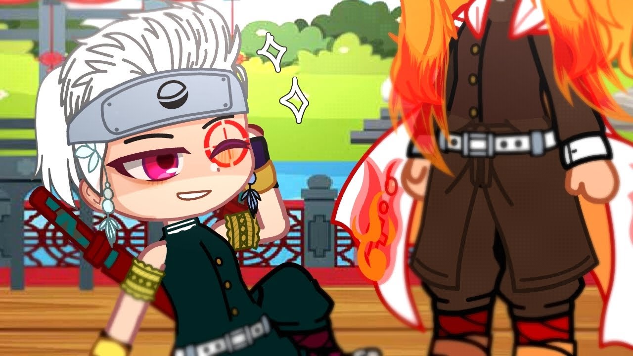 Fall with style...|| Gacha club || meme || Kny - YouTube