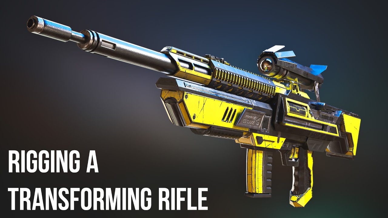 Rigging A Transforming Rifle In Blender 28 Video Course Trailer Youtube