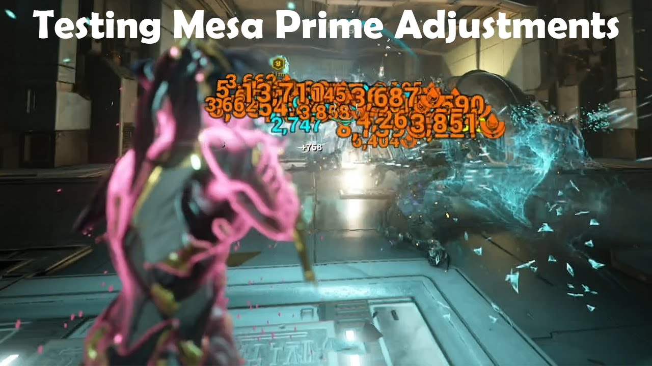 Testing Mesa Prime Adjustments - Warframe - YouTube