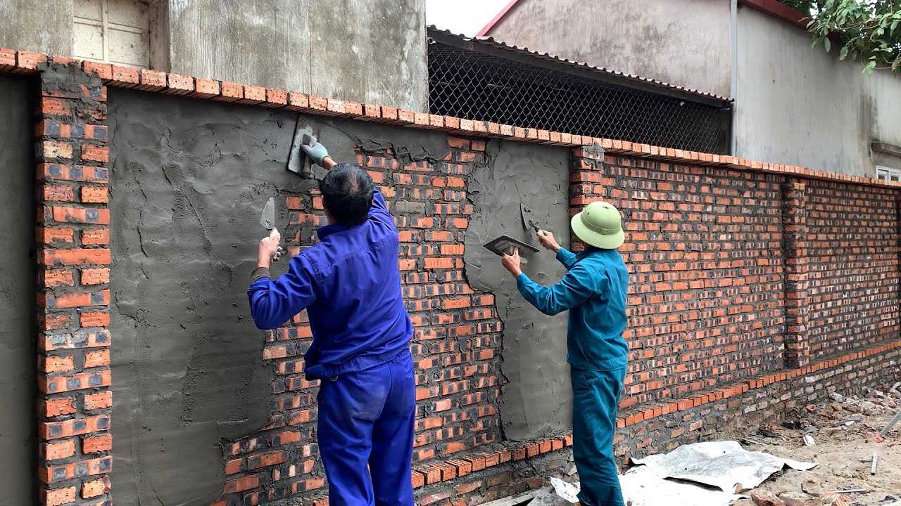 Construction Of Beautiful, Simple And Effective Yard Fences With Bricks ...