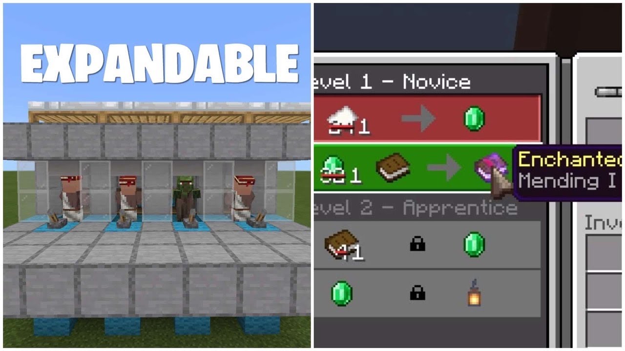 *NEW* 1 Emerald Villager Trading Hall!!! - 1.16 Nether Update ...