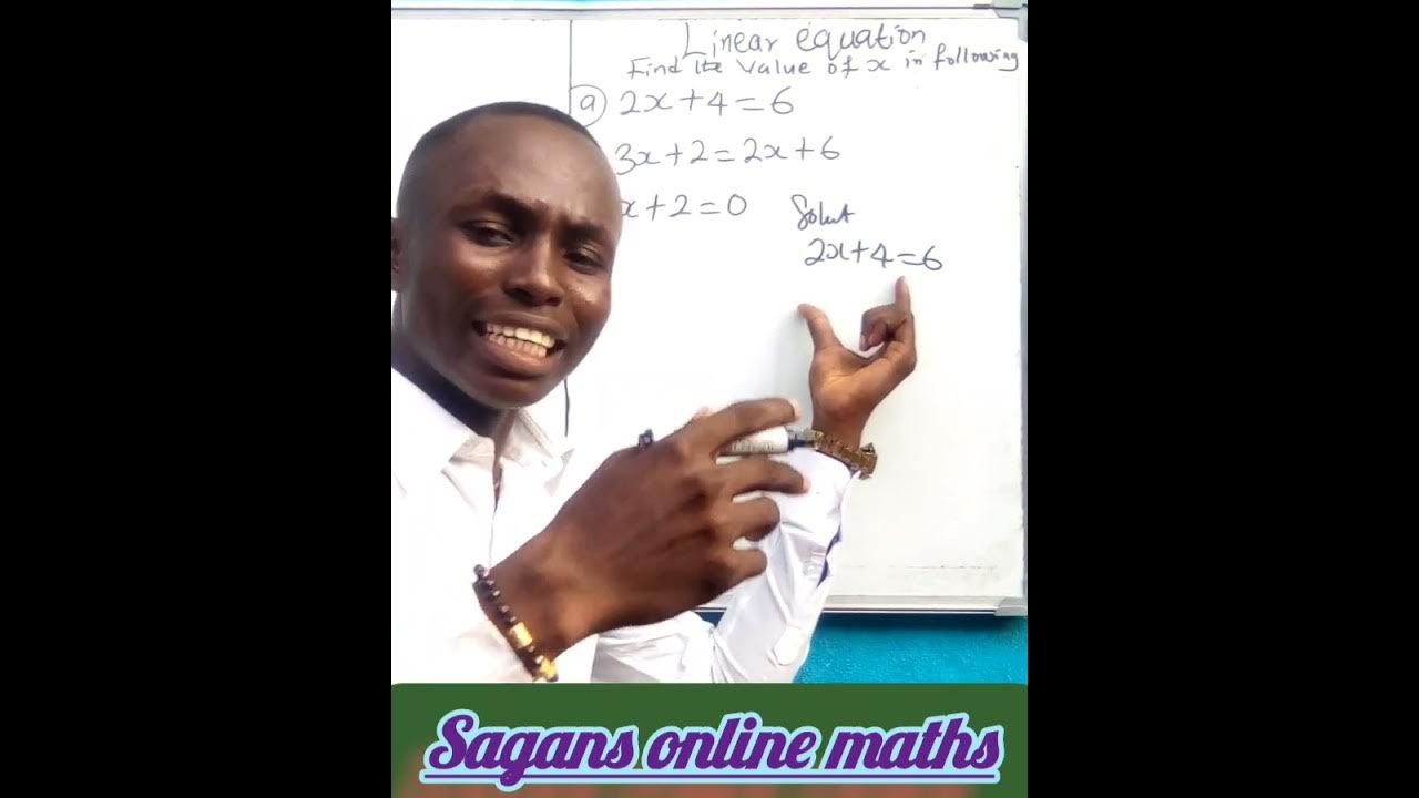 HOW TO SOLVE SIMPLE LINEAR EQUATION - YouTube