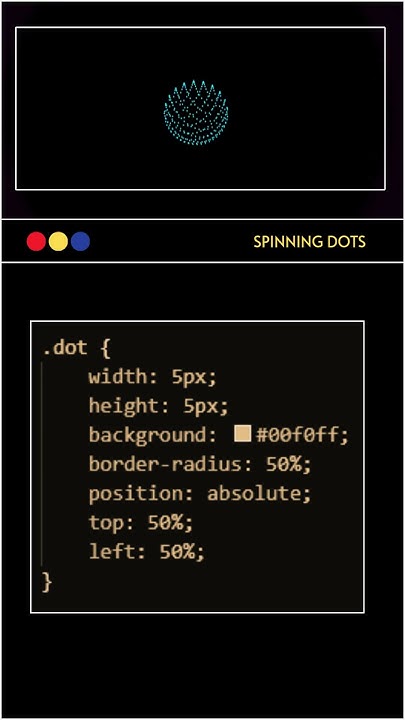 Snipping Dots Html Css Javascript Coding Animation Html Css Youtube