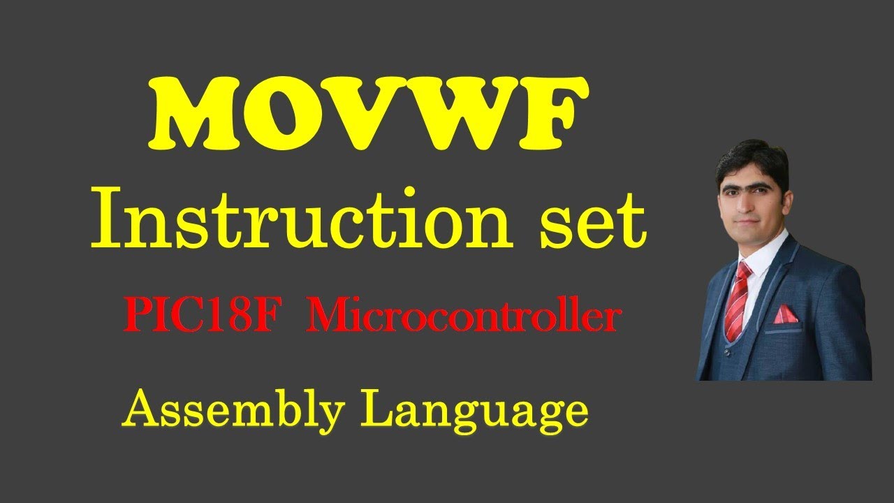 Instruction Set Movwf Instruction In Pic18f Microcontroller Youtube 6493
