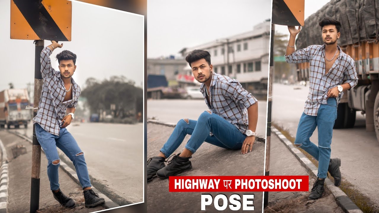 Live Highway पर Photoshoot poses | How to pose on road | poses for ...