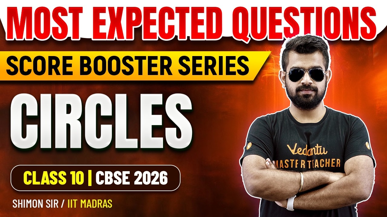 Circles | Most Expected Questions | Score Booster Series | Maths ...