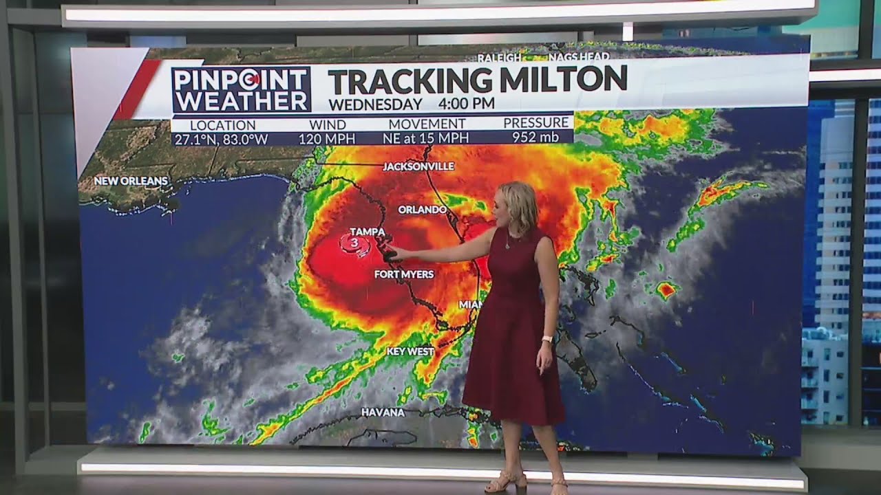 Wind strength, rainfall updates for Hurricane Milton as it approaches ...
