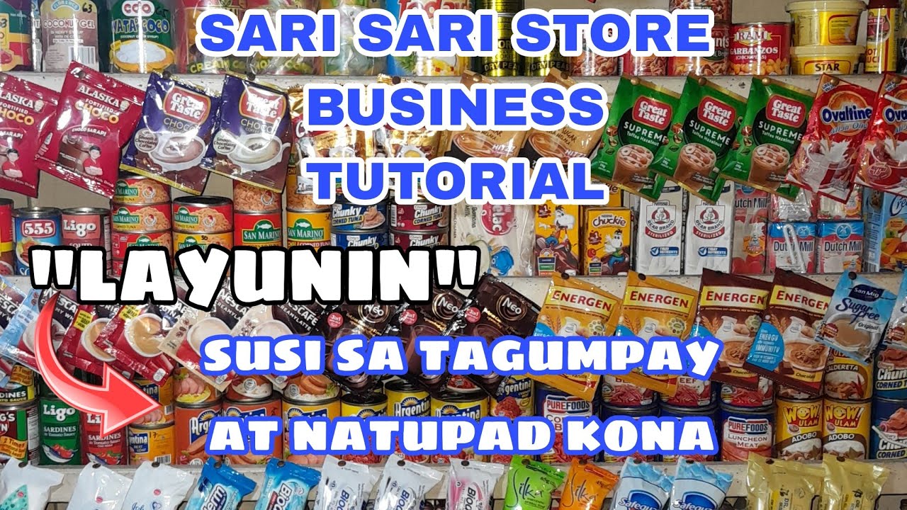 SARI SARI STORE BUSINESS TUTORIAL"LAYUNIN"ang isa sa dahilan upang ...
