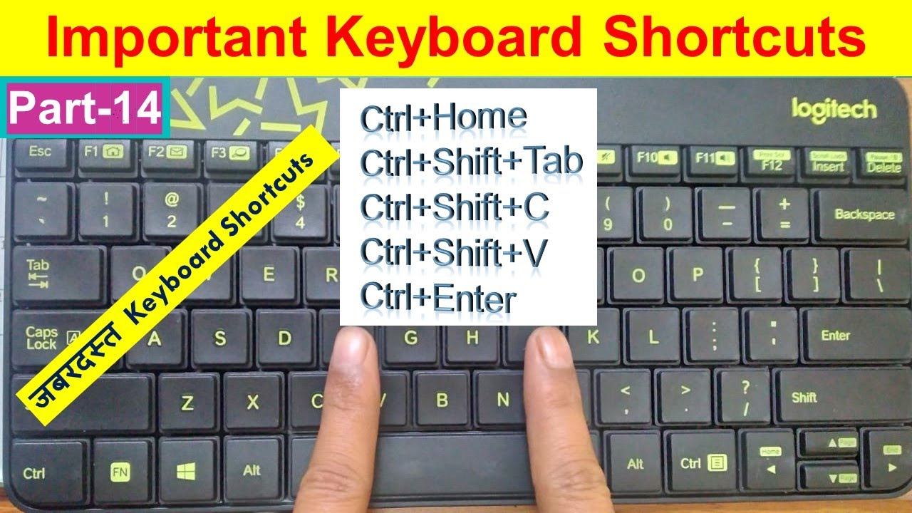 Part-14 Keyboard shortcut keys I keyboard shortcuts I Keyboard ...