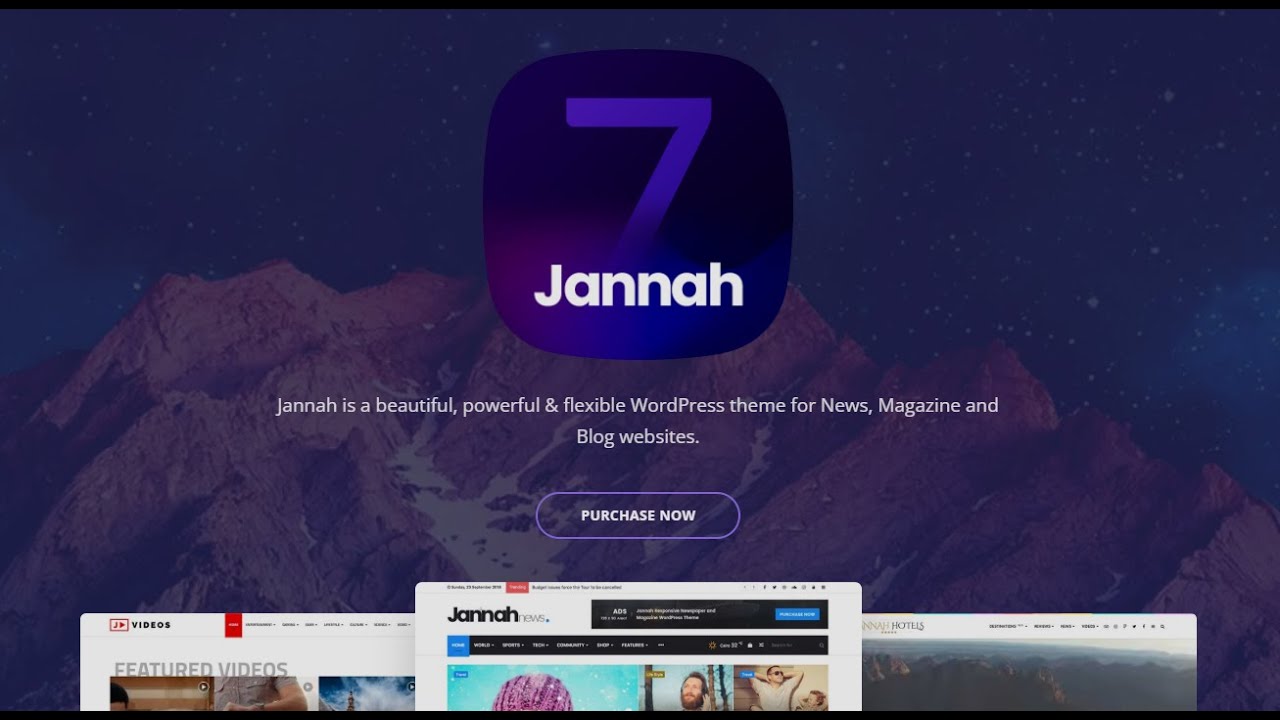 Jannah theme installation and demo content import - YouTube