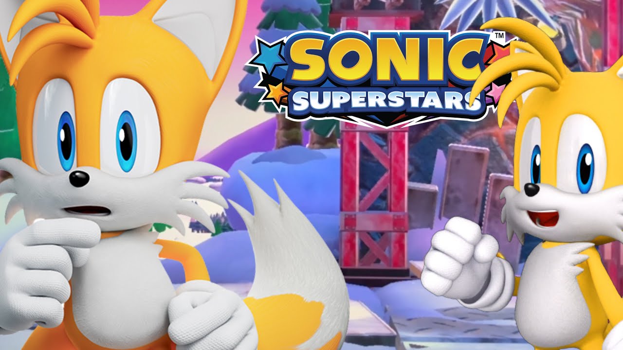 Tails Play Sonic Superstars & Show All Emerald Power Act Tails Frozen ...