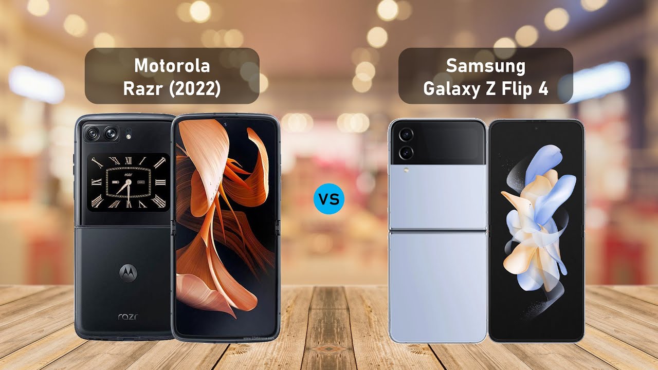 Comparison - Motorola Razr (2022) vs Samsung Galaxy Z Flip 4 - AIO Tech Feed - YouTube