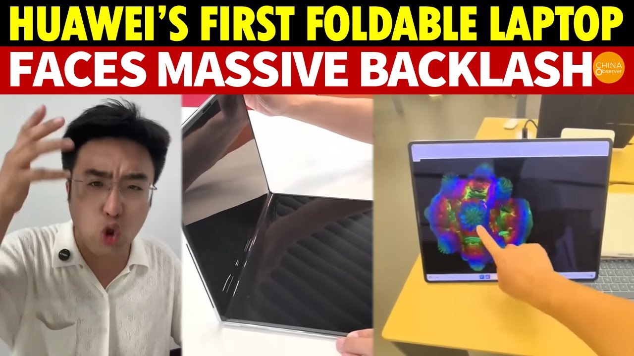 WORST EVER! Huawei’s First Foldable Laptop Faces Massive Backlash - YouTube