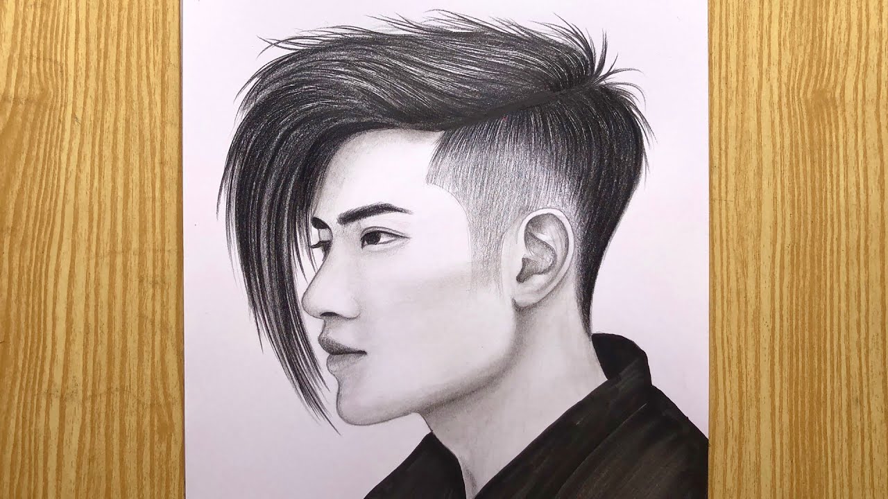 How to Draw a Handsome boy sketch | a beautiful boy drawing | The Crazy ...