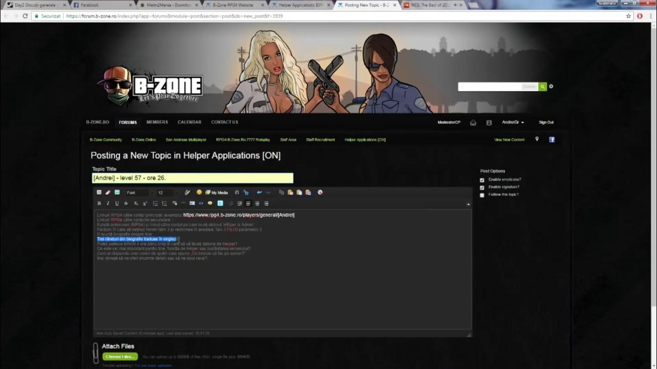 CUM SA FACI O APLICATIE DE HELPER | RPG4. - YouTube