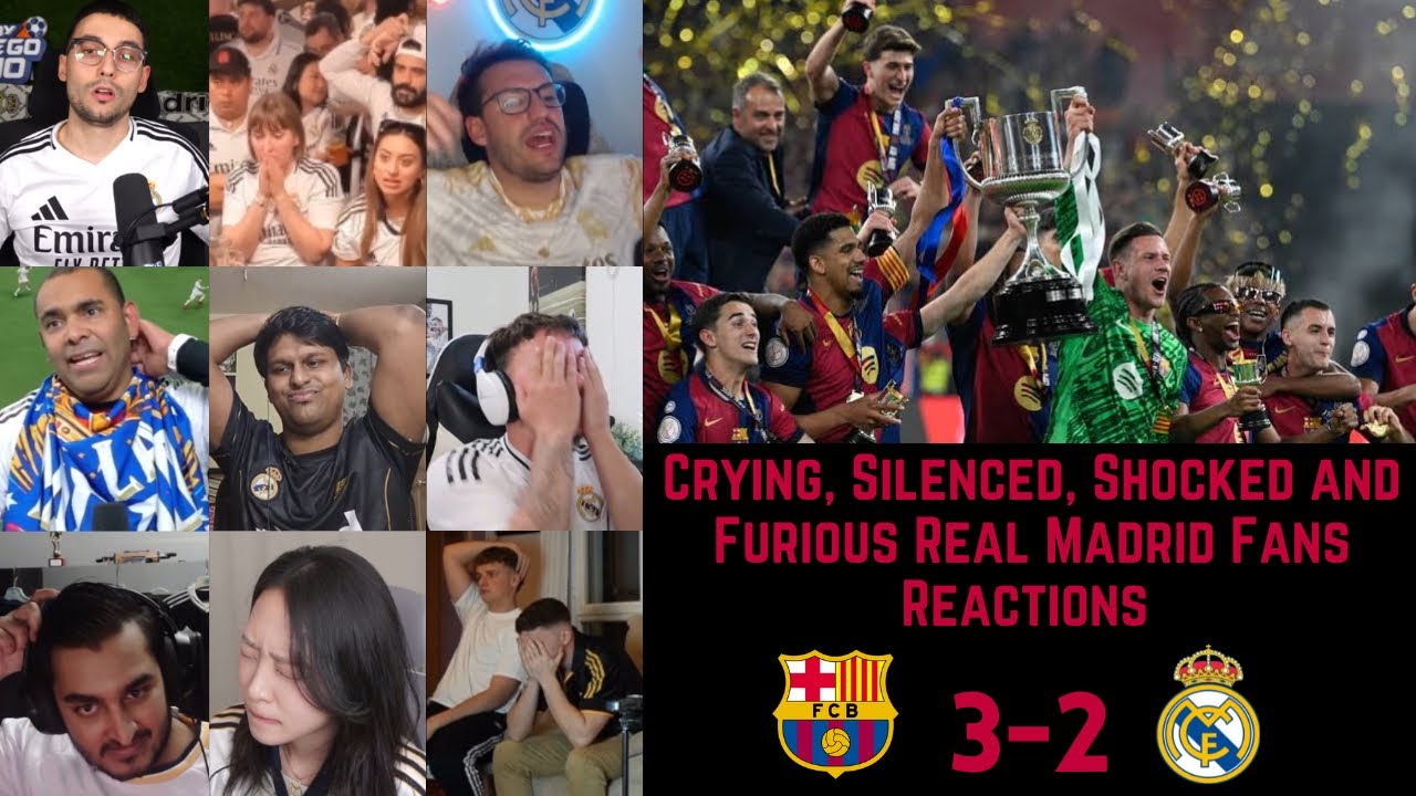 Crying, Silenced, Shocked and Furious Real Madrid Fans Reactions to BAR ...