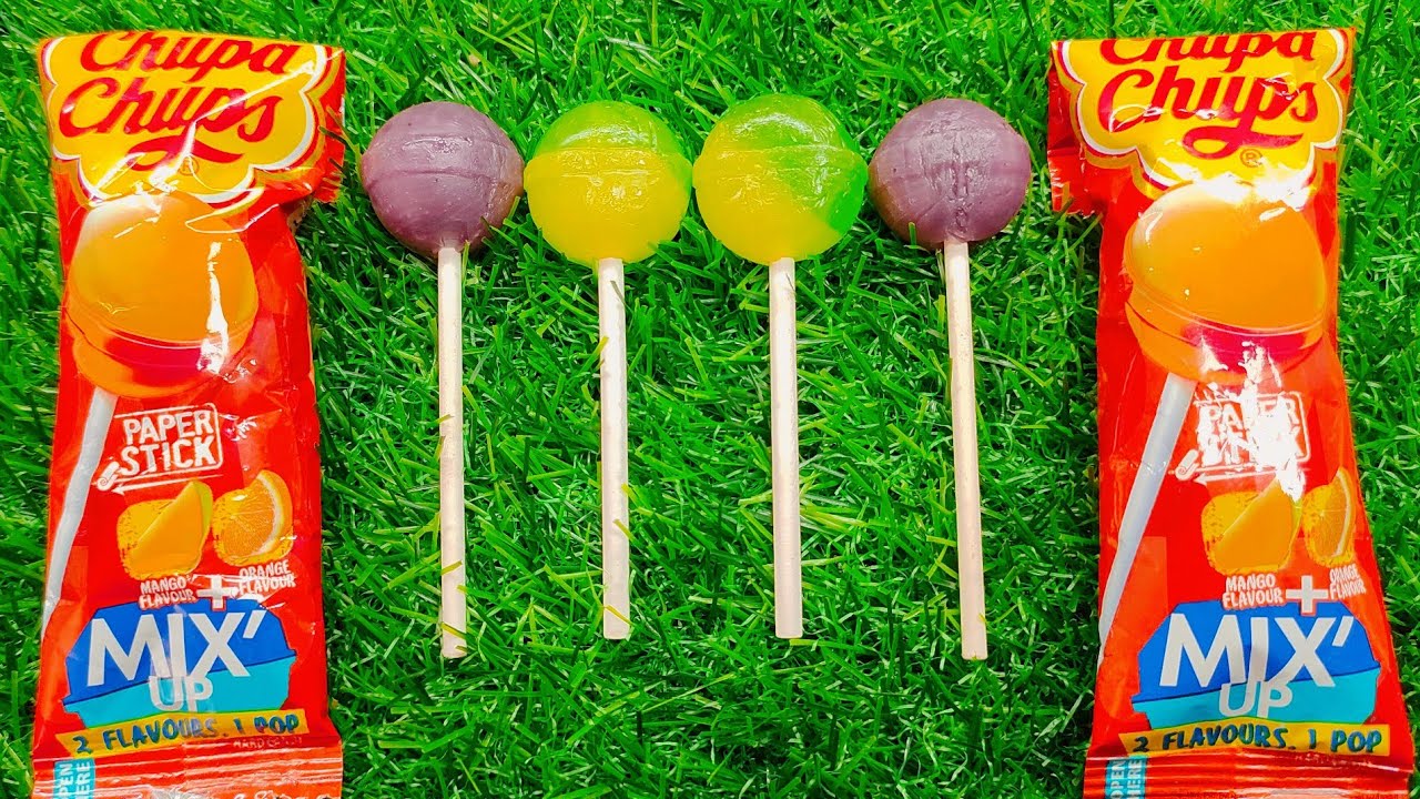 Satisfying | Mix Up Lollipop Unboxing And Orange Mix Color Lollipop ...