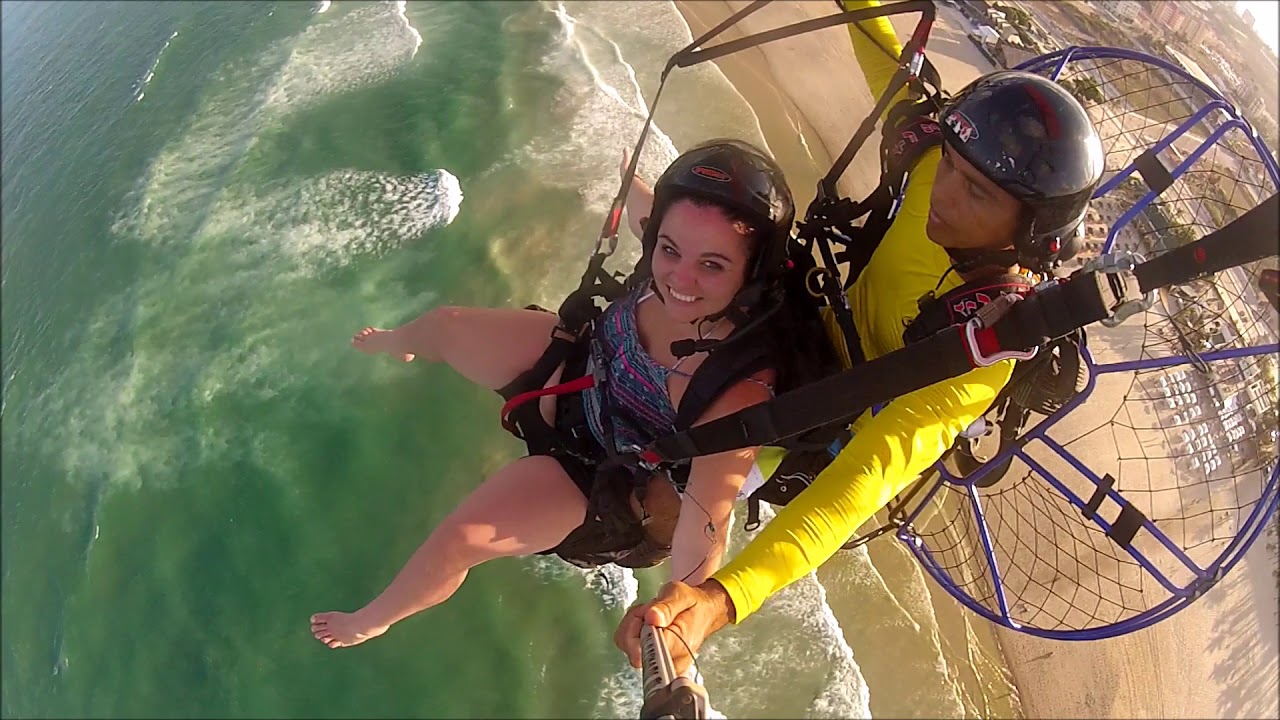 Passeio de paramotor Praia do Futuro 08.12.17 www fortalezavoolivre com ...